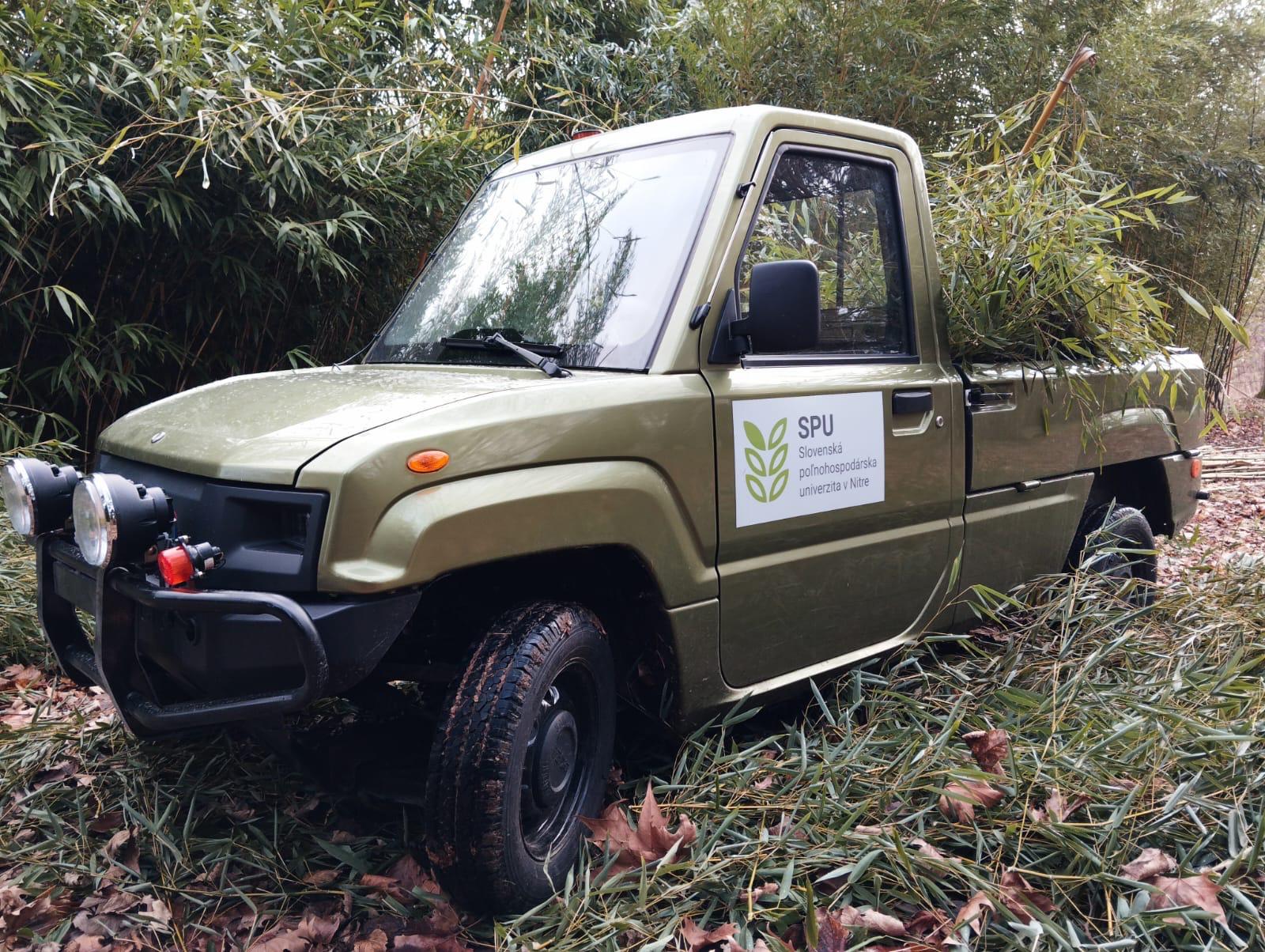 Botanická záhrada SPU má prvý elektromobil určený na prevádzku | SPU Nitra